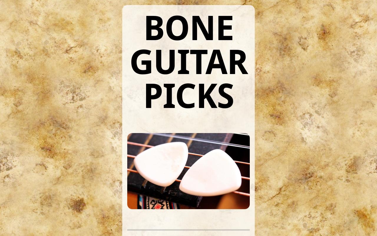 BonePicks.com : Bone Guitar Picks